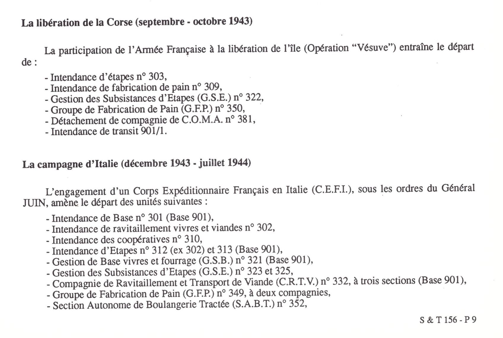 Article du mois d’août 2023 : Les formations de l’intendance pendant ...